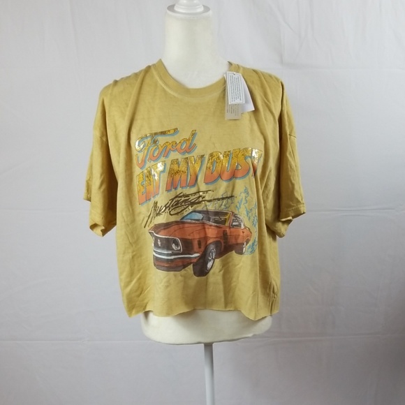 True Vintage | Tops | True Vintage Ford T Shirt Cotton Raw Hem Graphic ...